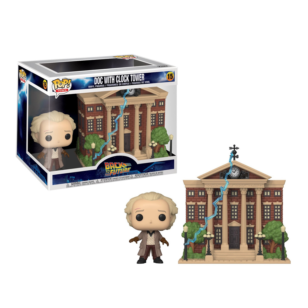 Funko POP! Town: Back To The Future - Doc w/Clock Tower