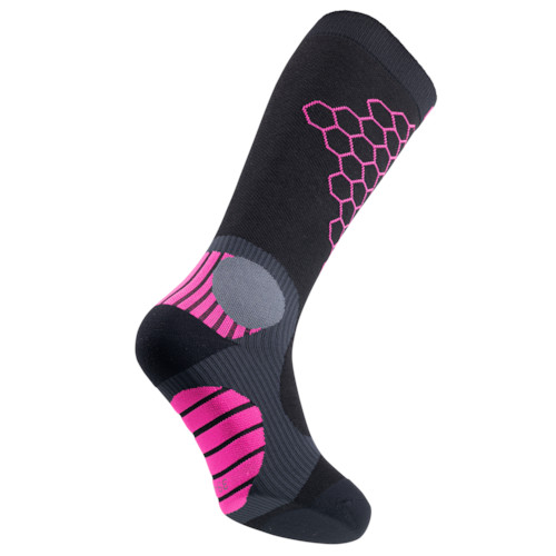 Čarape COMFORT PFI 70 BLACK/PINK BootDoc