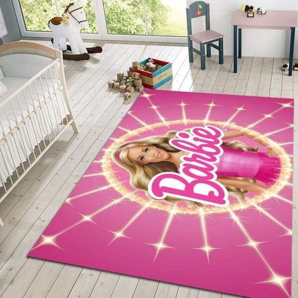 Dečiji tepih sa gumenom podlogom 140x220cm- Barbie, TG-2182