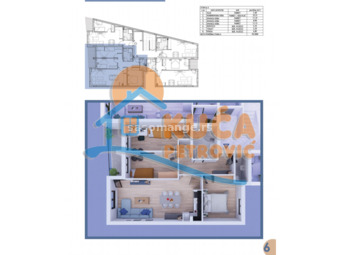 Prelep troiposoban stan, novogradnja 78,5m2, 2.sprat, Dom Zdravlja, snižena cena