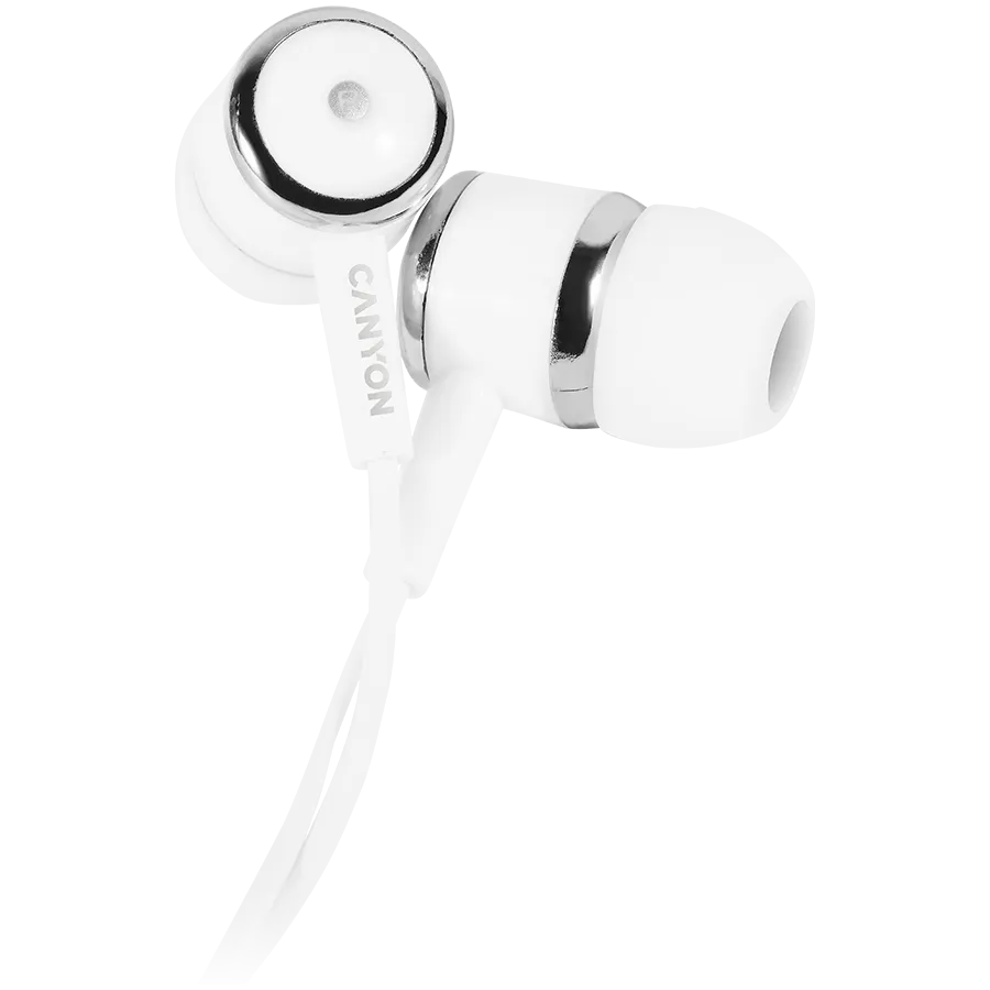 CANYON headphones EPM-01 Mic 1.2m White