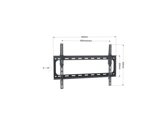 Xstand TILT 37-75 Nosač za TV/nagib 0-10/VESA 600x400/50kg/2.5cm od zida