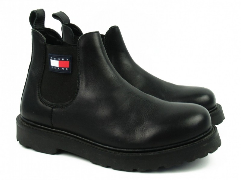 Tommy Hilfiger čizme KOŽA brutalne N5956