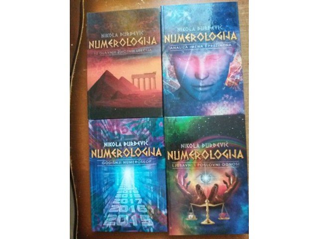 Numerologoja - komplet 4 knjige - Nikola Đurđević