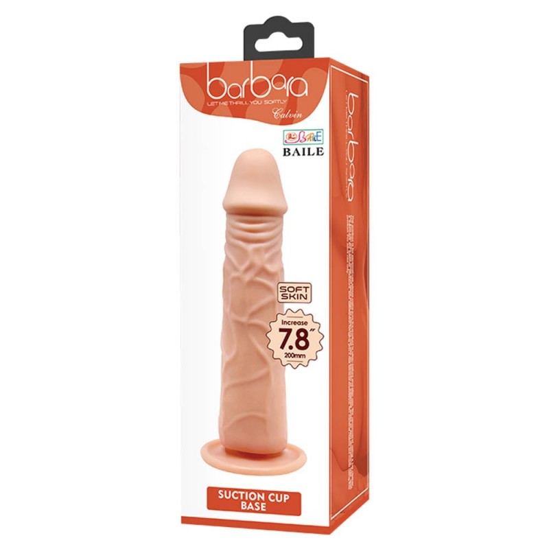 Barbara Calvin 7,8 " Dildo with Suction Cup BW 7013R