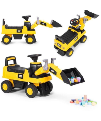 ECOTOYS bager utovarivač guralica za decu Yellow