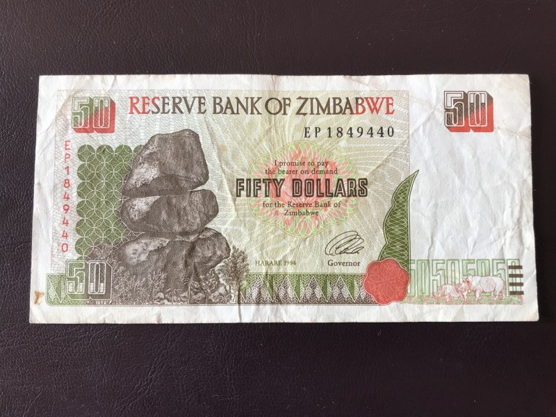 ZIMBABVE 50 DOLARA.1994.