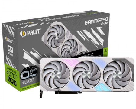 PALIT nVidia GeForce RTX 4070 Ti Super 16GB 256bit RTX4070Ti Super GamingPro WHITE OC