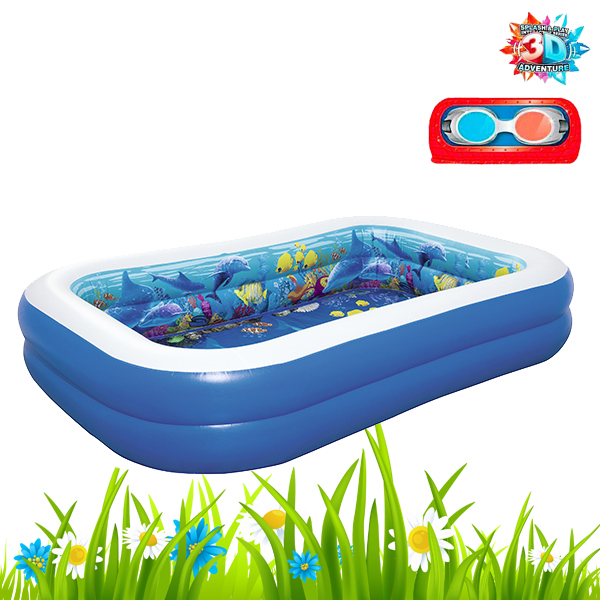 Bazen Za Decu Bestway 3D Undersea Adventure 262x175x51 Cm