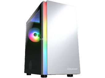 COUGAR | Purity RGB White | PC Case | Mini Tower TG Front Panel with ARGB strip 1 x ARGB Fan 3...