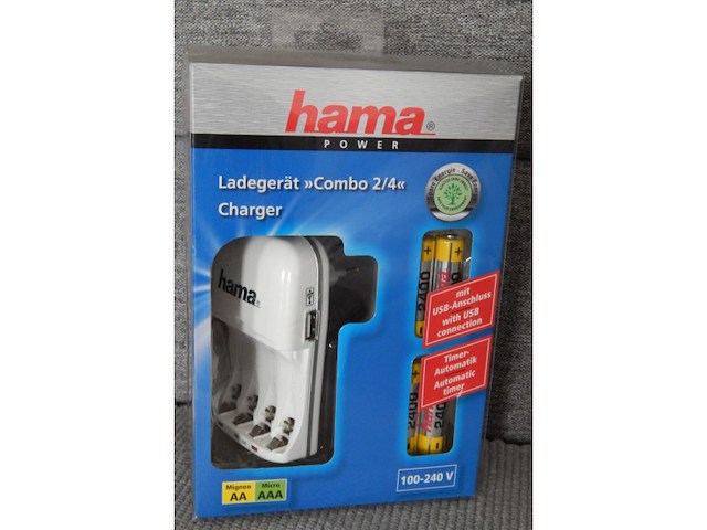 Hama Combo Punjač Set 2/4 i 4 AA NI-MH 2400 mAh