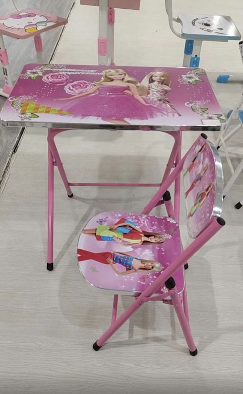 Dečiji sto i stolica set 2/1 – Barbie