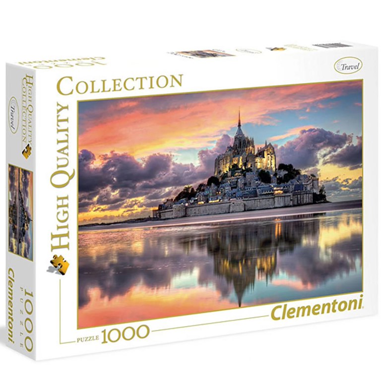 PUZZLE SLAGALICE CLEMENTONI 1000PCS LE MAGNIFIQUE MONT SAINT MICHEL 39367