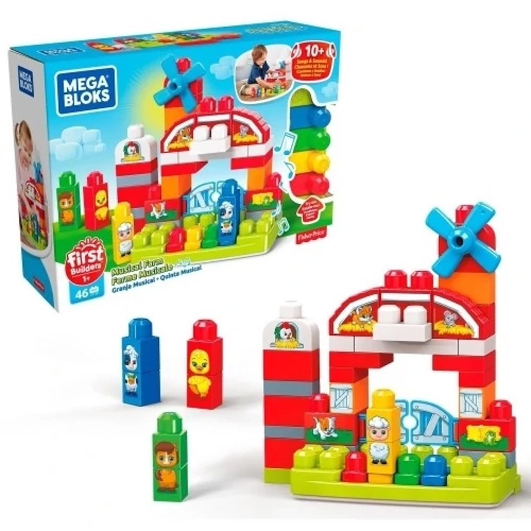 FISHER PRICE MEGA BLOKS KOCKE 46PCS FIRST BUILDERS