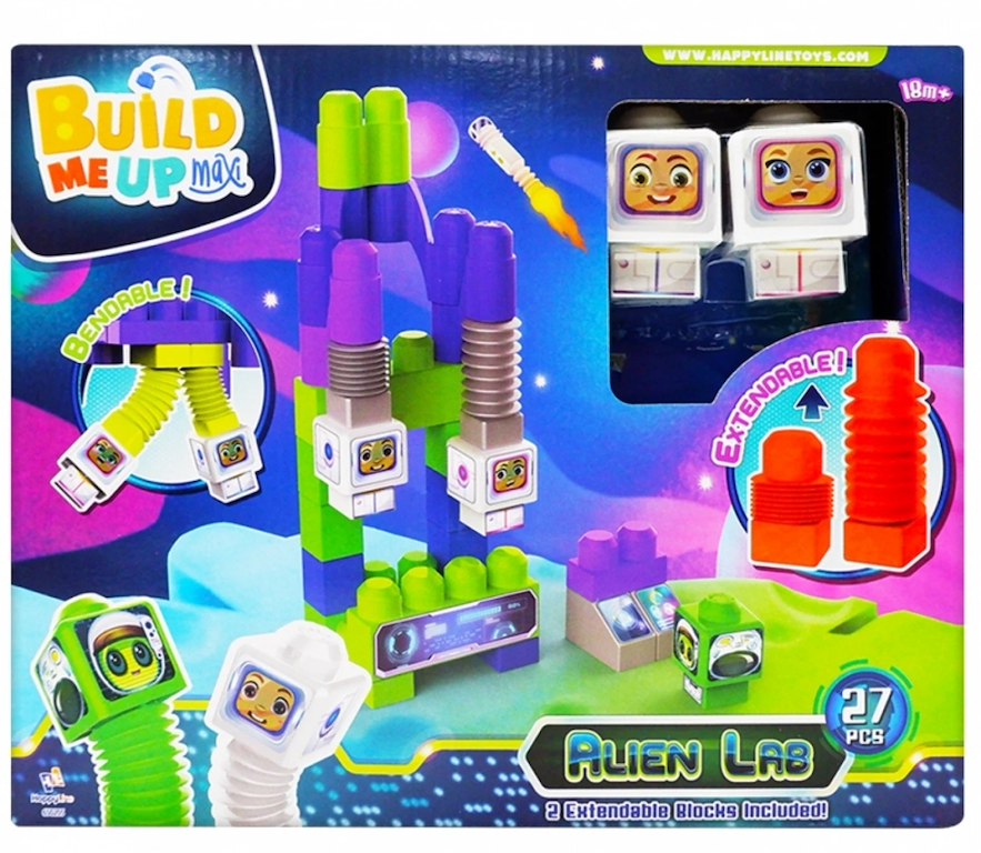 BUILD ME UP MAXI SET KOCKE ALIEN LABOR 27PCS