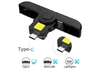 Tip C USB čitač ID smart Kettz CR-K1030B