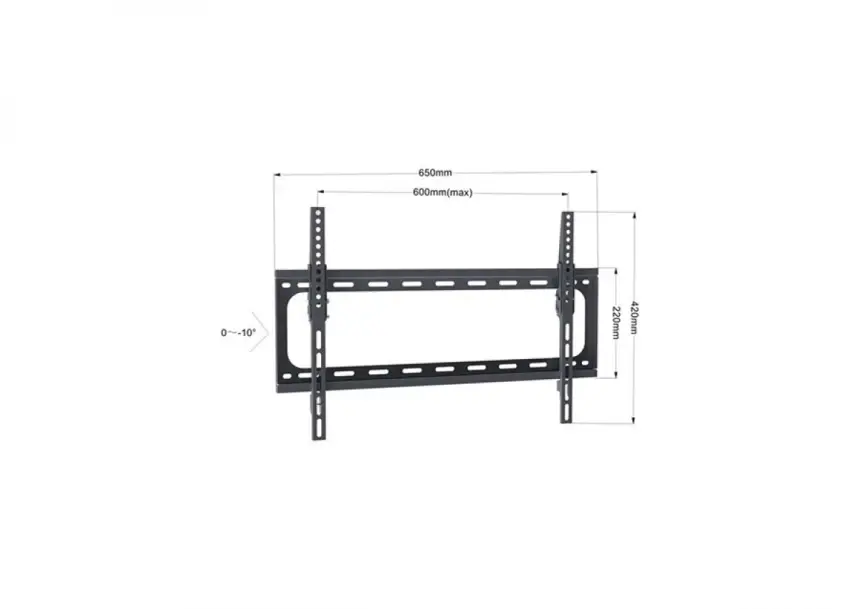 Xstand TILT 37-75 Nosač za TV/nagib 0-10/VESA 600x400/50kg/2.5cm od zida