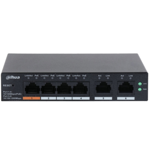 CS4006-4ET-60 6-Port Cloud Managed Desktop Switch with 4-Port PoE