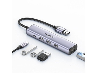 UGREEN Usb Hub 3xUsb+RJ45 (1000m) CM475