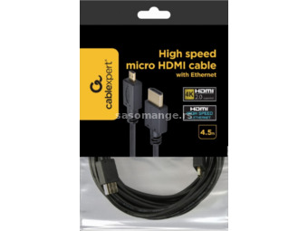 CC-HDMID-15 Gembird HDMI male to micro D-male black kabl4.5 m