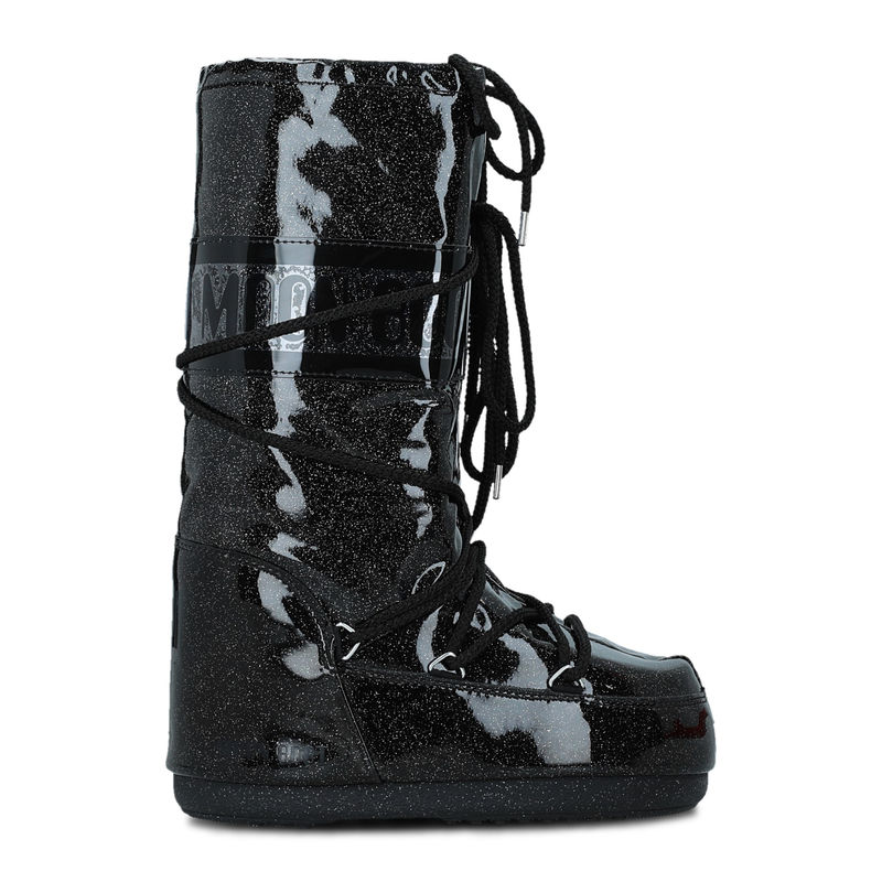 Ženske čizme Moon Boot Icon Glitter Black