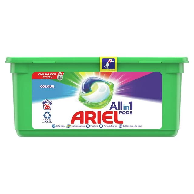 ARIEL KAPSULE ZA PRANJE VEŠA COLOR ALL IN 1 - 26 PRANJA