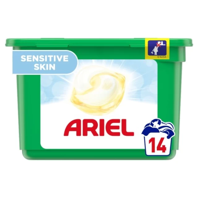 ARIEL KAPSULE ZA PRANJE VEŠA SENSITIVE SKIN 3U1 - 14 PRANJA