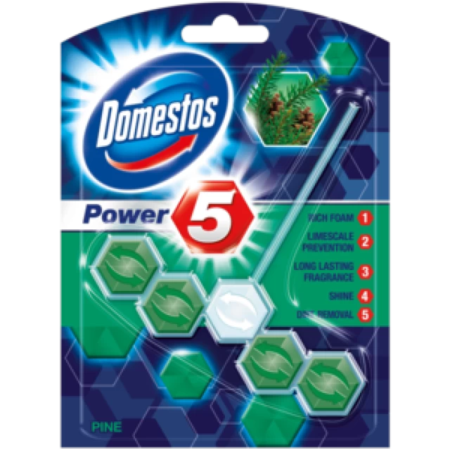 DOMESTOS POWER 5 WC KUGLICE PINE 55GR