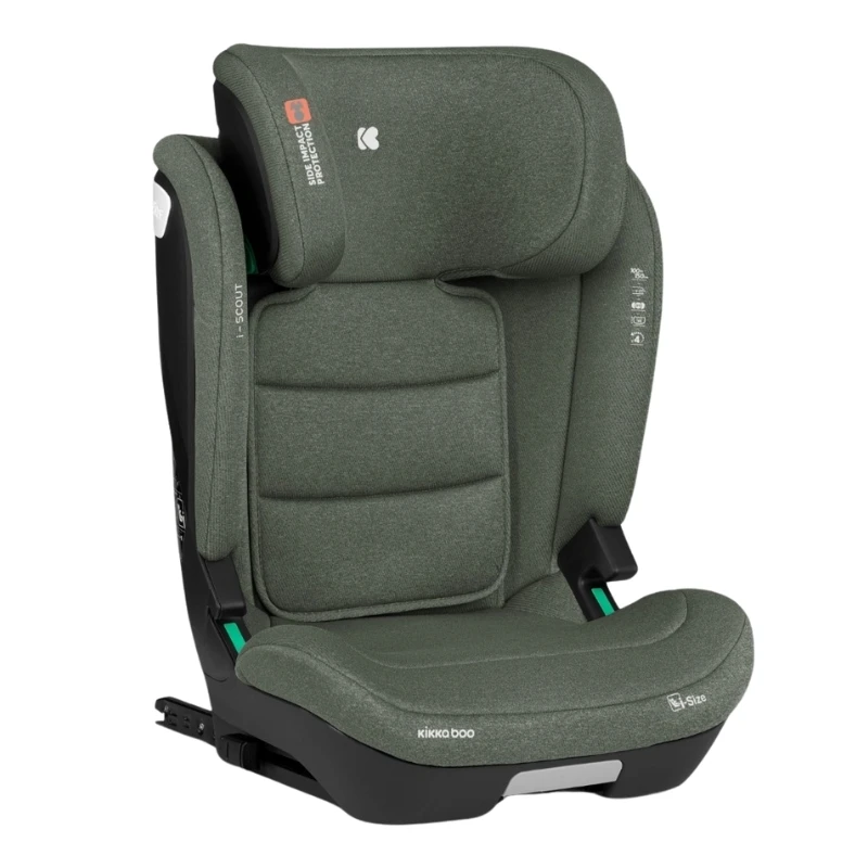 Kikka Boo i-Scout autosedište i-Size Army Green, 100-150cm Isofix