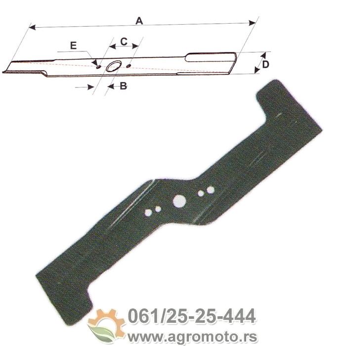 Nož za kosilicu 470x18,3 mm Viking MB505 MB505 BS MB500