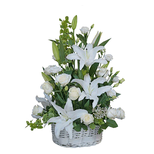 Funeral flower basket