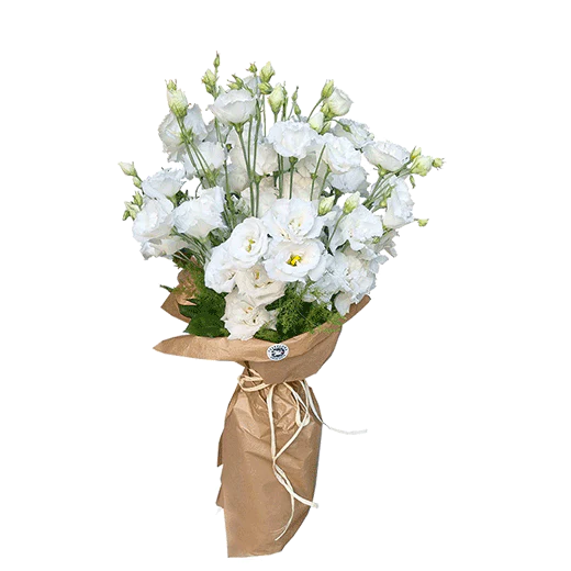 Bouquet of white lisianthus