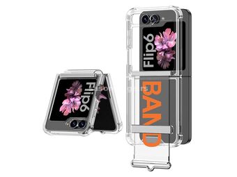 Maska Clear Strap za Samsung F741B Galaxy Z Flip 6 5G/ narandžasta