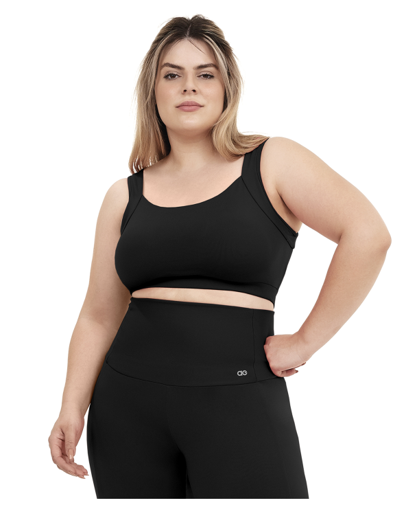 Top Supplex Alcas Plus Preto