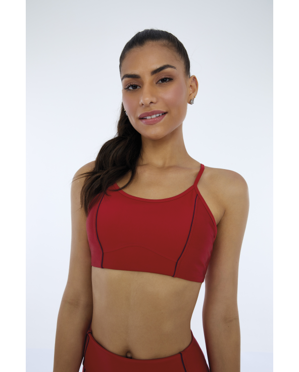 Top Hyper Recortes Atlanta Vermelho Haute Red