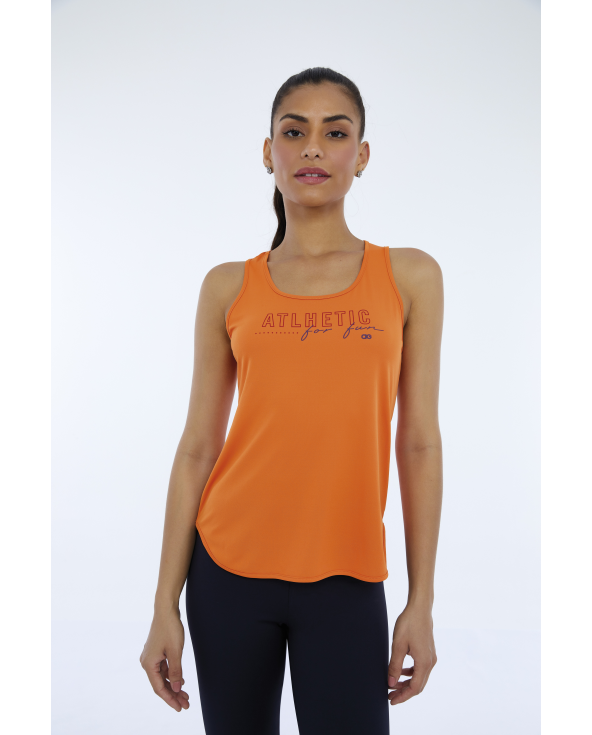 Regata Skin Fit Inspiracional Laranja Orangeade