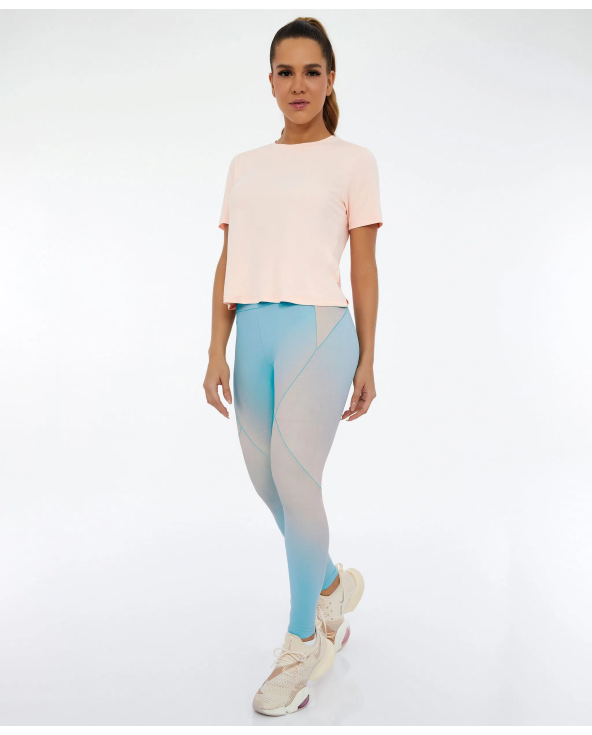 Legging Blackout Bio Recortes Degrade Azul Bio