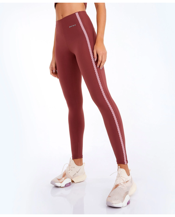 Legging Bodytex Ii Com Laser E Fusao Marrom Mahogany