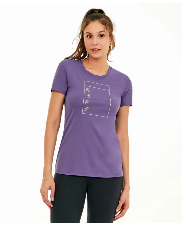 T- Shirt Skin Fit Inspiracional Roxo Potion