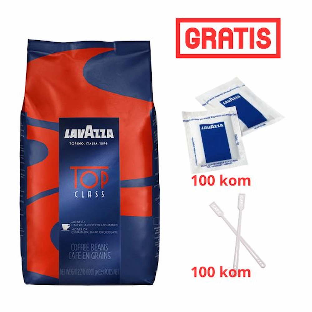 Lavazza Top Class 1kg – GRATIS Šećer+ Kašičice