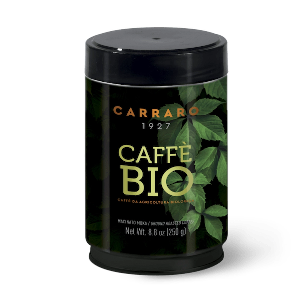 Carraro BIO 250g Limenka – Mlevena Espresso Kafa