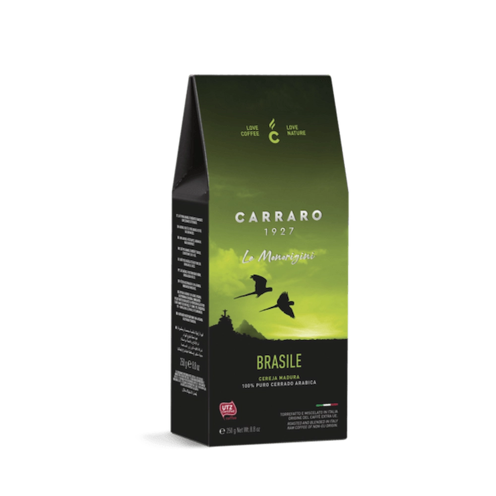 Carraro Brasile 250g – Mlevena Espresso Kafa