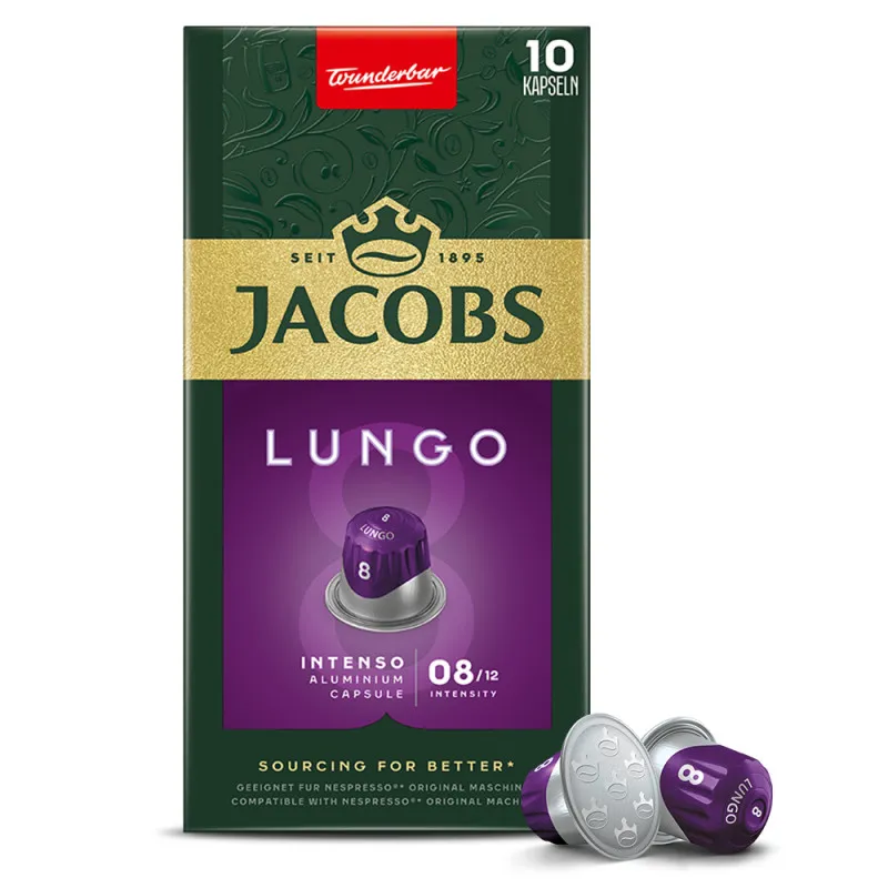 JACOBS LUNGO 8 INTENSO NESPRESSO ® KOMPAT. KAPSULE 10/1