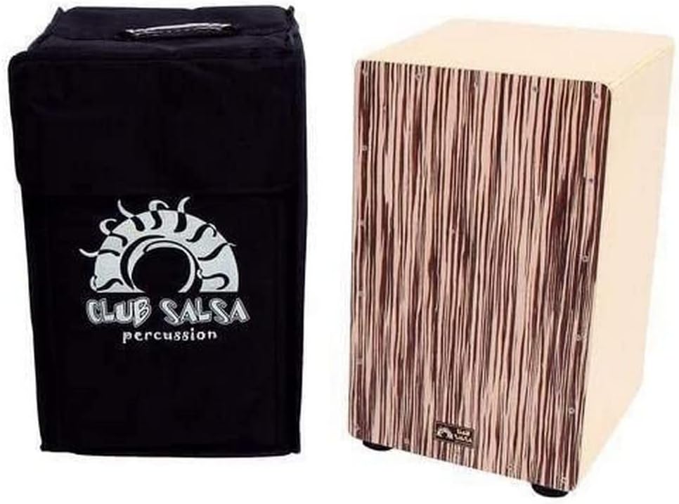 Gewa Pure Cajon Club Salsa Zebrano Front Plate kahon