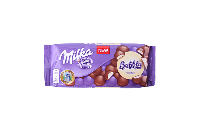 Čokolada Milka Bubbly White 100g