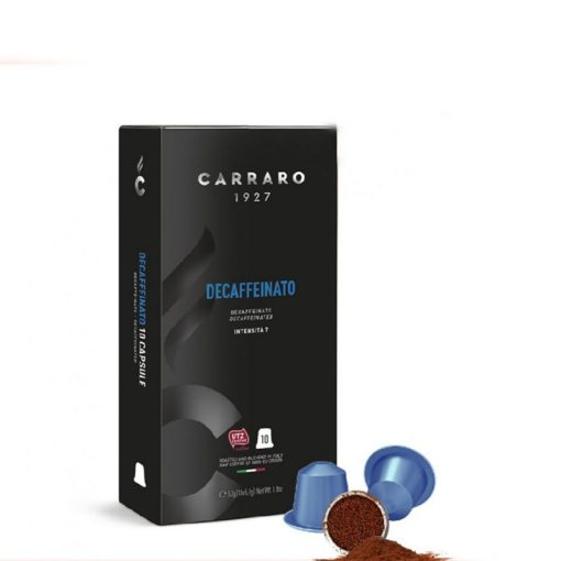 Carraro DECAFFEINATO – Kompatibilne sa nespresso aparatima 10/1