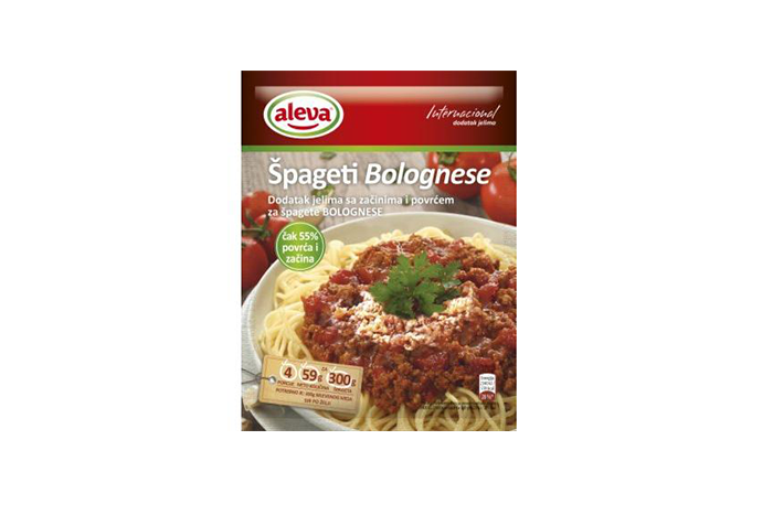 Špageti Bolognese Aleva