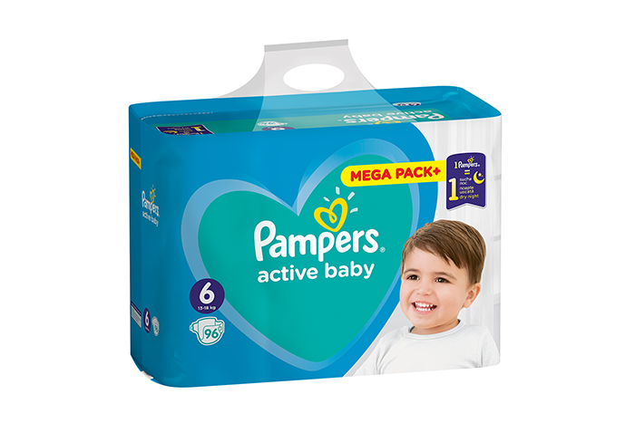 Pampers Active Baby pelene 6 large