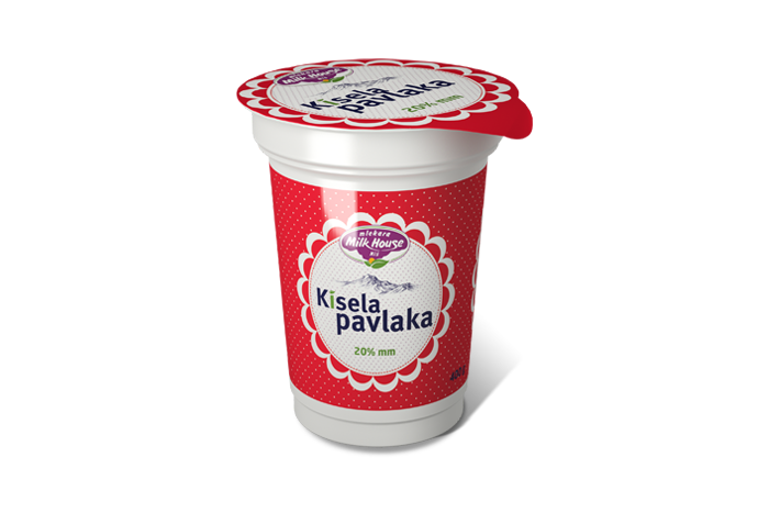 Kisela pavlaka 20% mm, 400g Milk House