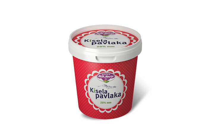 Kisela Pavlaka 20% mm, 700g Milk House